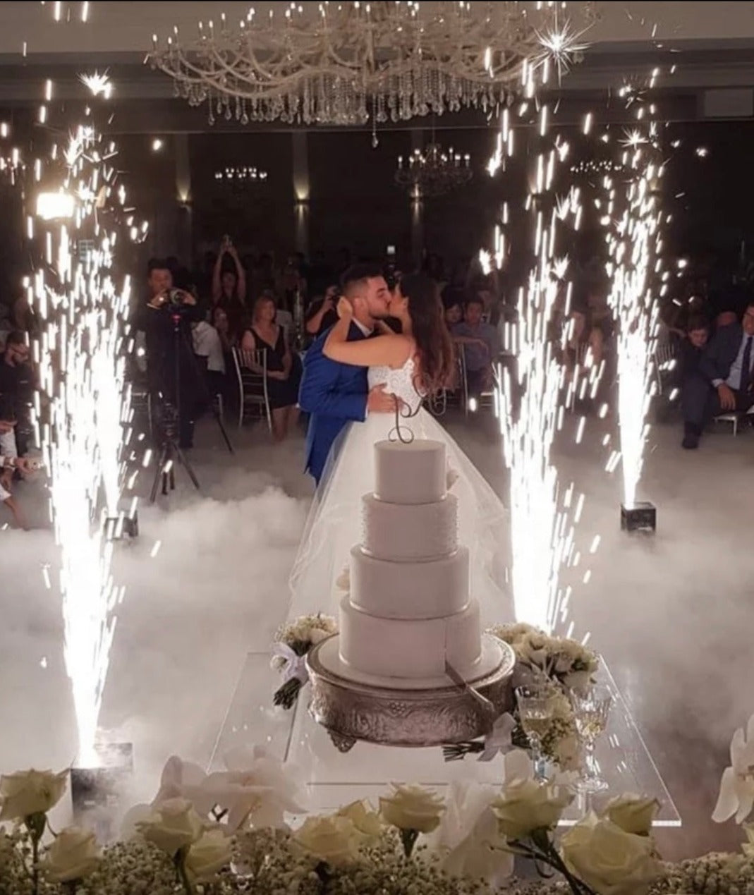 Rental Only - Indoor Cold Fireworks Sparkler Fountain - Wedding/Events ...